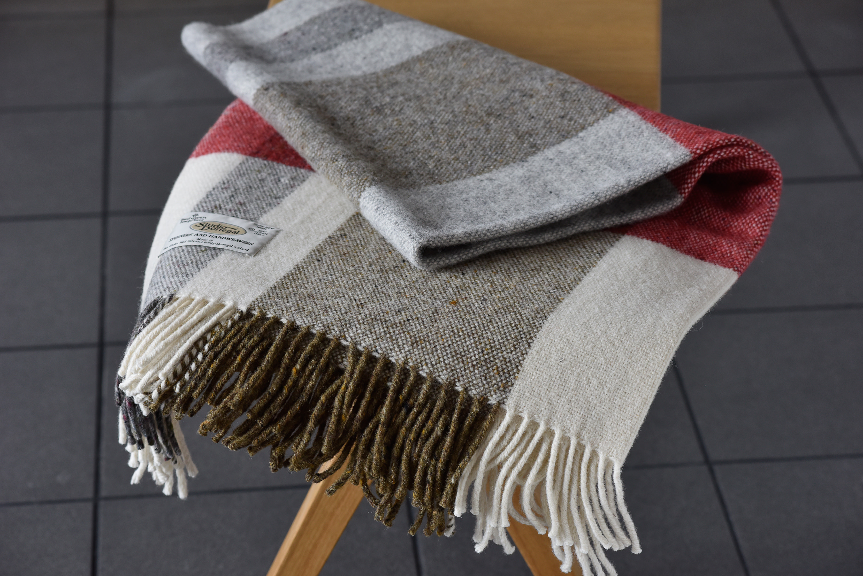 Buy a Studio Donegal Small Handwoven Wool Throw - Mediterranean ...