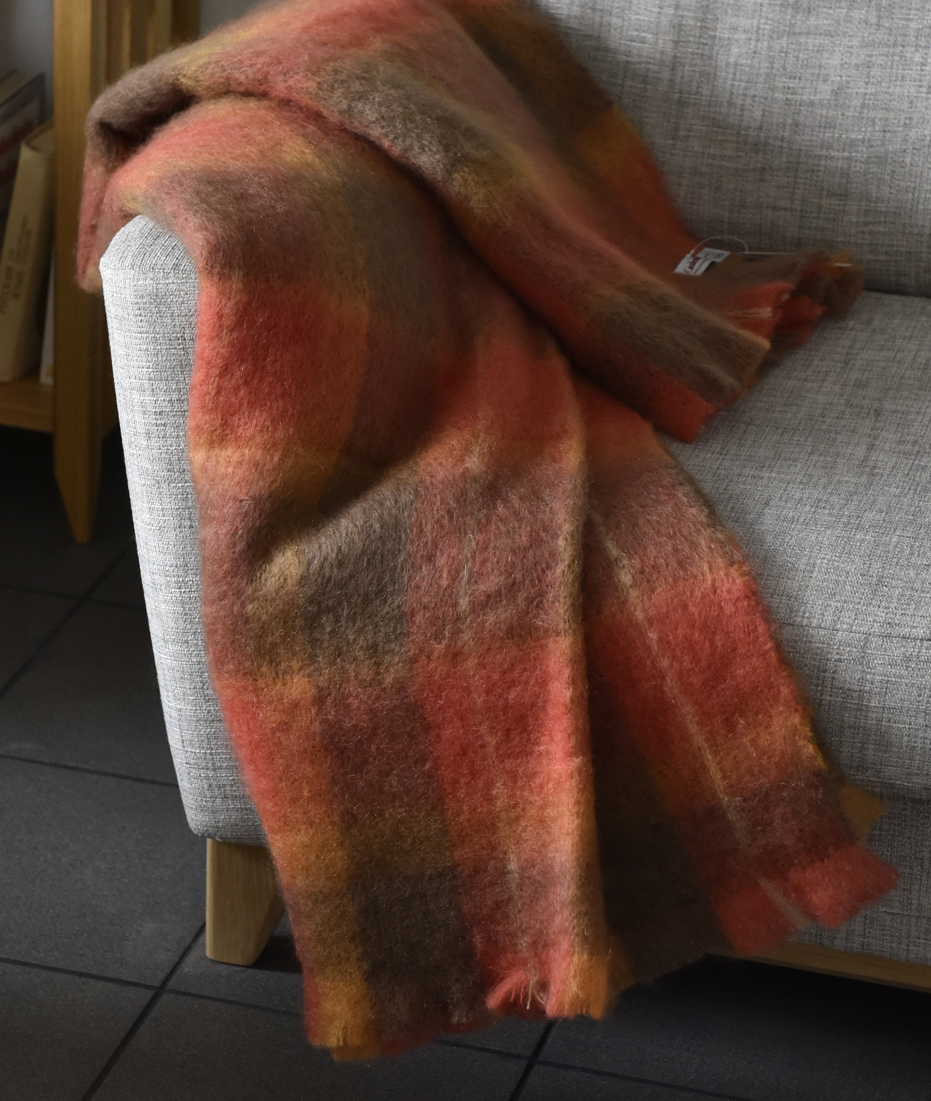 Buy a turquoise Cushendale woollen blanket throw from Irish Inspiration ...