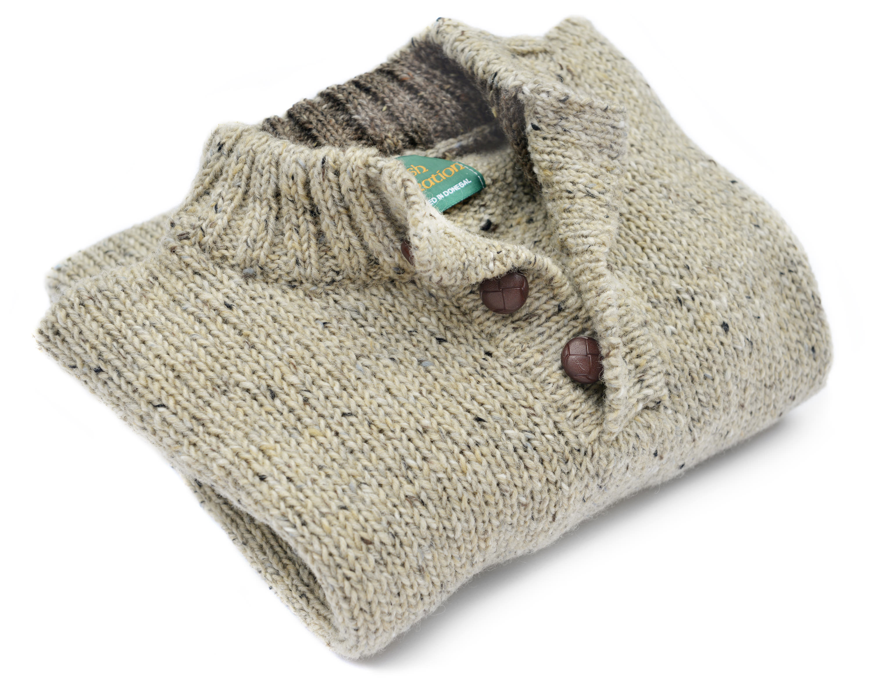 Buy an all wool sweater with button neck from Irish Inspiration | Irish ...