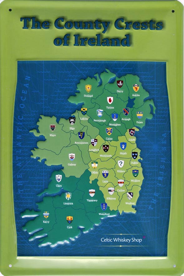 The County Crests of Ireland | Irish Inspiration