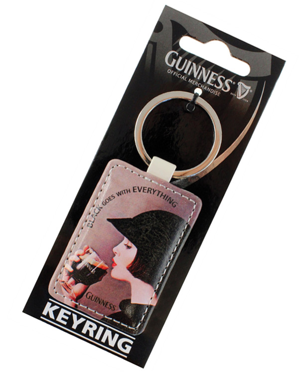 Lady Drinking Guinness (Black Goes with Everything) Printed Leather ...