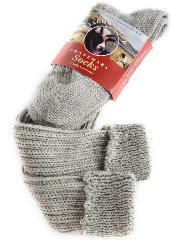 Buy long grey woolen walking socks from Irish Inspiration | Irish ...