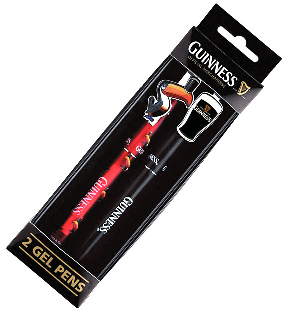 Guinness Gel Pen Gift Set - Guinness Toucan & Pint (2349a) | Irish ...