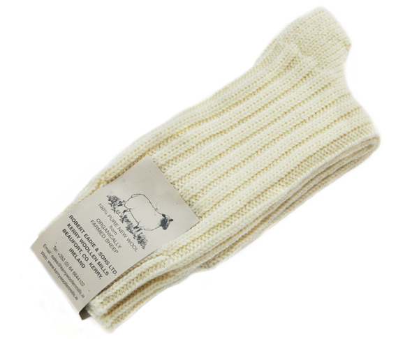 Buy natural cream organic wool walking socks from Irish Inspiration ...