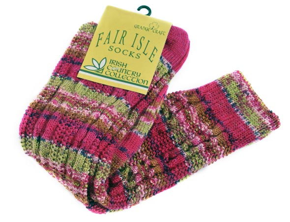 Coloured woollen Irish walking socks for men and women | Irish Inspiration